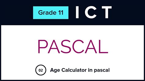 Ol Ict Pascal Variables And Data Types In Sinhala Youtube