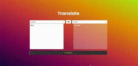 translate app built with react