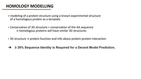 Protein Modeling Overview Pdf Chemistry Science