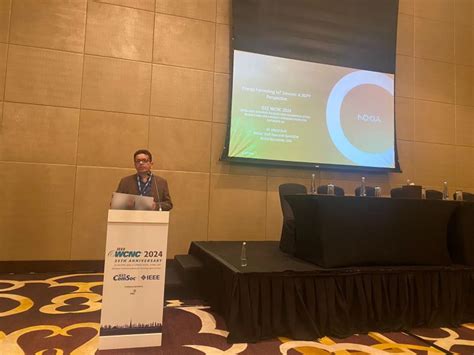 First Day Ieee Wcnc 24 Gave A Keynote Talk On Energy Harvesting Ambient Iot Devices In A