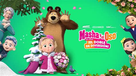 Masha Y El Oso En Cines El Doble De Diversión ️🎀🎄tráiler🎉 ¡a Partir