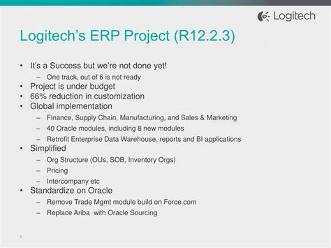 Ppt Best Practices For An Oracle E Business Suite Global Implementation Project Powerpoint