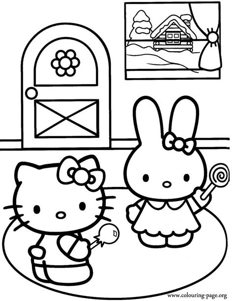 Hello Kitty Friends Coloring Pages Coloring Pages