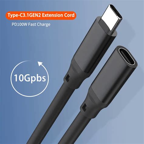 Usb C Extension Cable Type C Extender Cord Usb C For Thunderbolt Xiaomi Switch Hub Usb