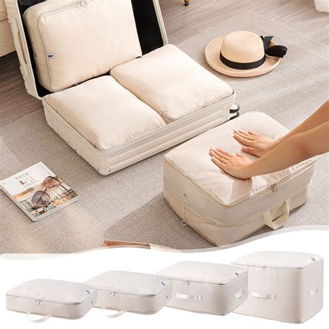 Vacuum Storage Bags For Clothes 4 Pack Large Compression Bags With