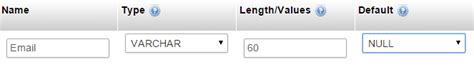 How To Create A NULL SET PhpMyAdmin Stack Overflow