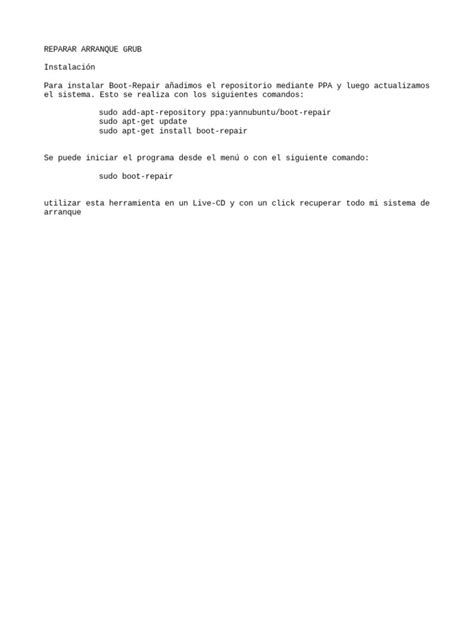 Reparar Arranque Grub Pdf