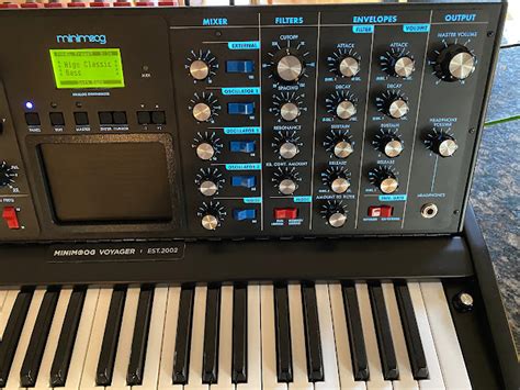 MATRIXSYNTH Moog MiniMoog Voyager Electric Blue Edition SN EB