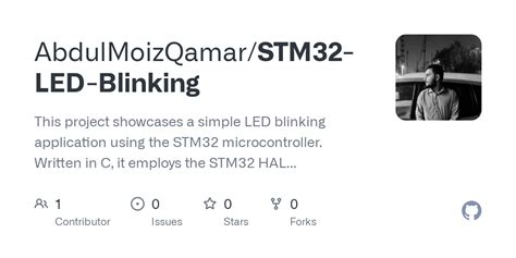 Stm32 Led Blinkingled Blinking Code At Main · Abdulmoizqamarstm32 Led