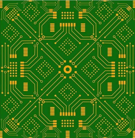Circuit Technology Background With Digital Data Interface