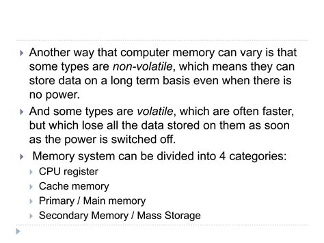 Computer Memory Types And Explanation With Example Ppt