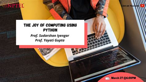 LIVE The Joy Of Computing Using Python YouTube