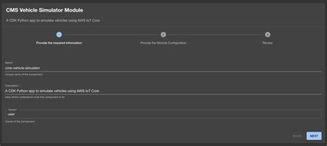 Step 5 Deploy CMS Modules With Backstage Connected Mobility Solution On AWS