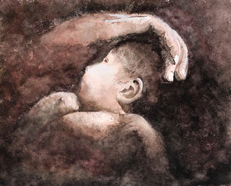 First Time Using A Sponge On A Watercolor Painting Watercolor