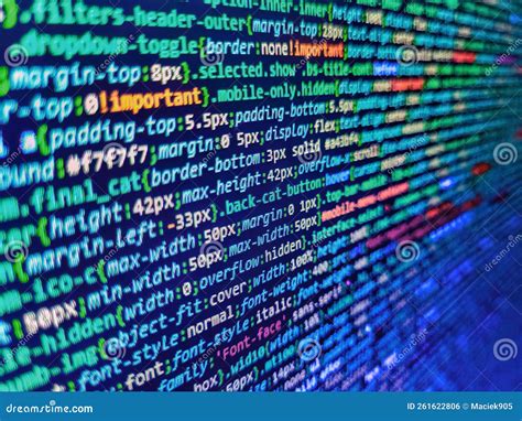 Web Server Data On A Monitor Coding Programmer Abstract Background