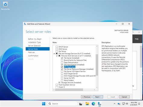 Windows Server 2025 File Server Install Dfs Replication Server World