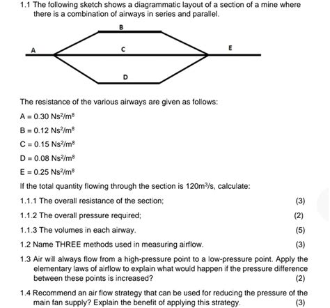 Solved 11 ﻿the Following Sketch Shows A Diagrammatic Layout