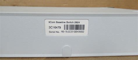 3com Baseline Switch 2824 24 Port 101001000 Unmanaged Stackable