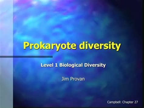 PPT Unveiling Prokaryote Diversity Essential Insights In Biological Variety PowerPoint