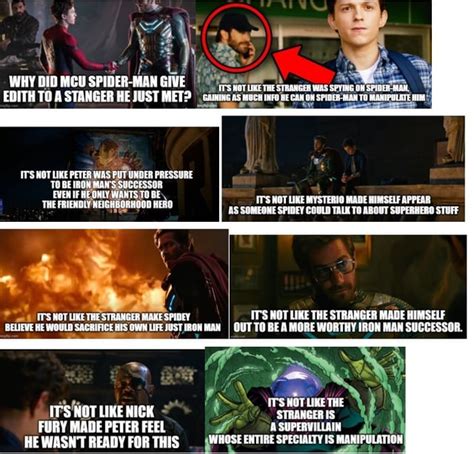 Mcu Spider Man Gave Edith To A Stranger He Just Met Rspidermanmemes