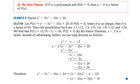 Simple Factor Theorem Question Self Studying Calculus Mathematics
