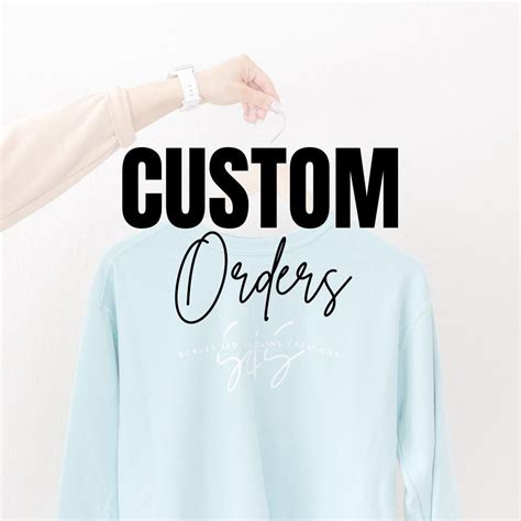 Custom Shirt Orders Etsy