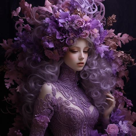 Premium Ai Image Beautiful Purple Things