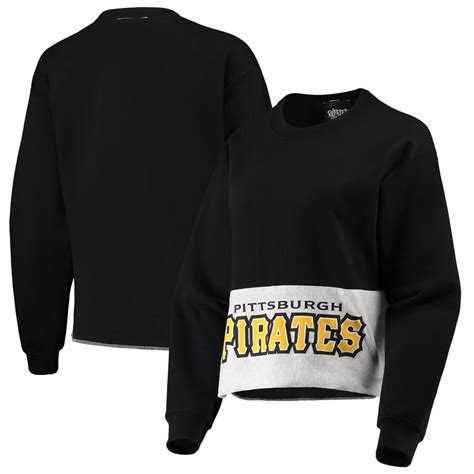 Womens Pittsburgh Pirates Refried Apparel Black Sustainable Cropped