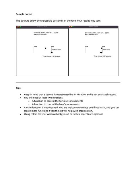 solved tortoise vs hare 60 pts write a program that