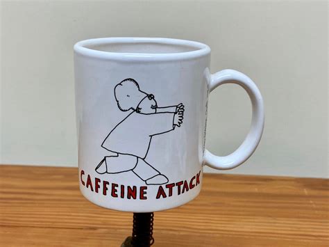 Barney Saltzberg Chefs Coffee Cup Caffeine Attack Mug Ceramic Coffee Cup Humorous Fathers Day