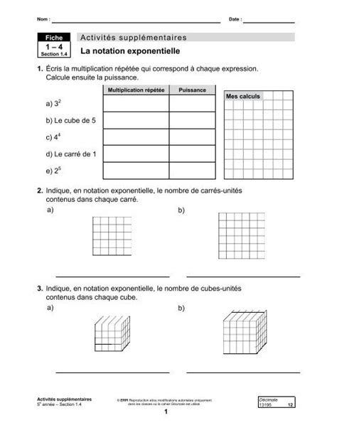 Fiche 1 4 Notation Exponentielle