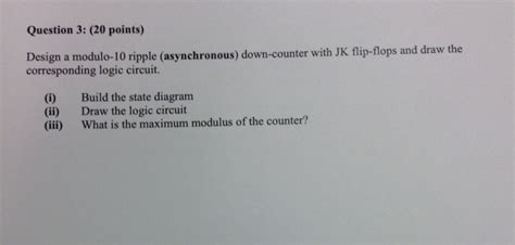 solved question 3 20 points design a modulo 10 ripple
