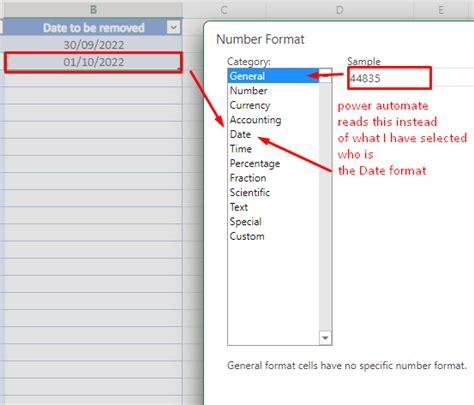 power automate not picking as expected date from cell r microsoftflow
