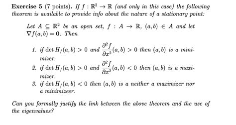 Solved Exercise 5 7 Points If F R2→r And Only In This