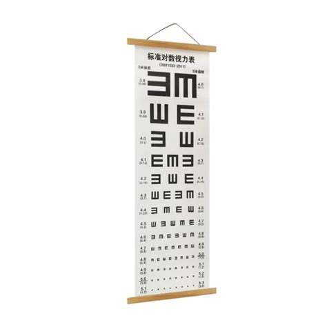 Visual Test Chart Hanging Visual Eye Testing Chart With Wooden Frame