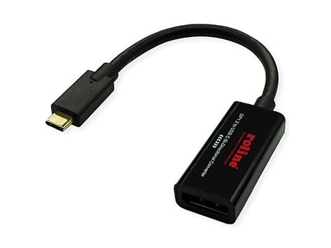 Roline Usb Typ C Displayport V1 2 Bidirektionaler Kabel Adapter St
