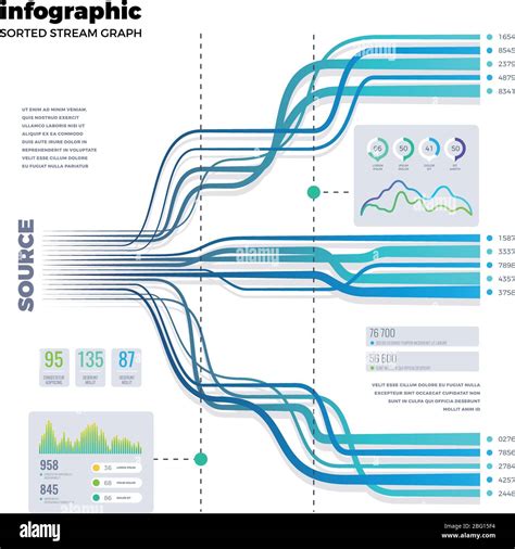 Flow Chart Process Tree Vector Infographic Business Flow Chart