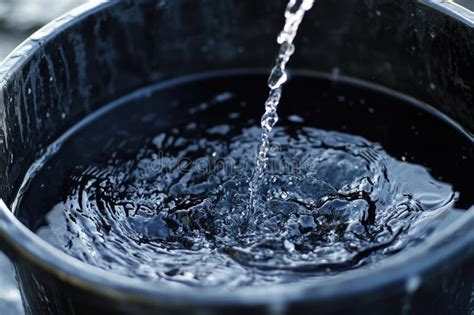 Water Bucket Overflow Stock Image Image Of Water Flooding 374480189
