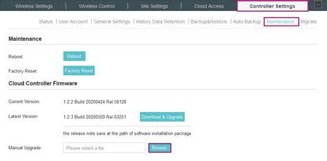 Omada Controller Upgrade Instructions SDN TP Link Colombia