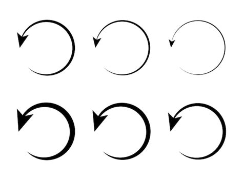 Premium Vector Refresh Icon Or Symbol Restart Icon Circle Arrow