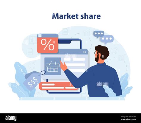 Market Penetration Concept Professional Calculating Market Share On Digital Platform Exploring