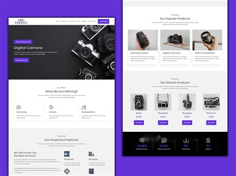 Product Landing Page Template