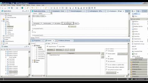 different no update submission and check xpages ibm domino designer