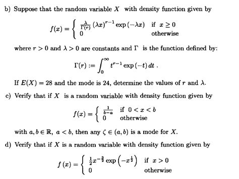 solved suppose that the random variable x with density
