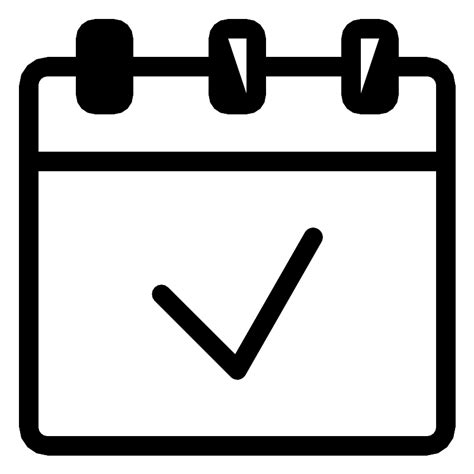 Calendar Check Mark Vector SVG Icon SVG Repo