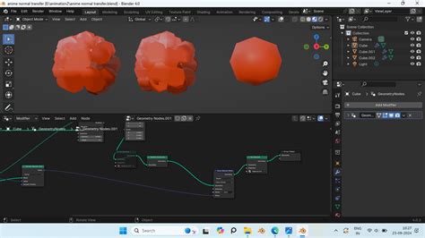 Geometry Nodes Normal Capture Not Matching Data Transfer Modifier