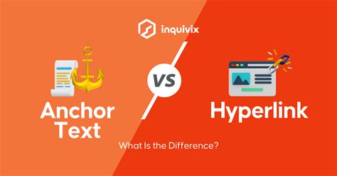 anchor text vs hyperlink what is the difference inquivix