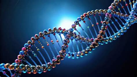 abstract representation of a double helix genetic code structure
