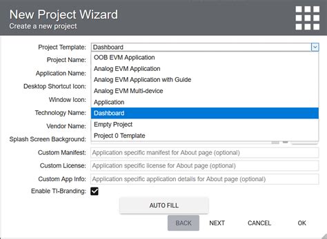 Ccs Gui Composer Wizard Template Menu Is Empty Code Composer Studio Forum Code Composer