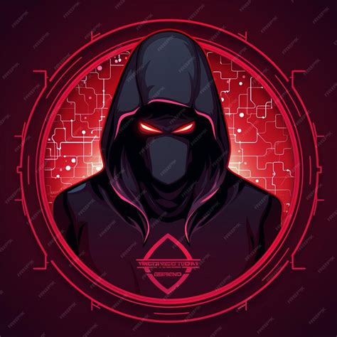 Premium Photo Logo With A Hooded Hacker